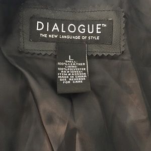 Dialogue | Jackets & Coats | Dialogue Quilted Leather Jacket W Toggle ...